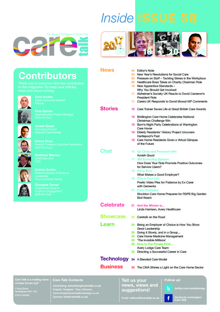 Latest Issue – Care Talk