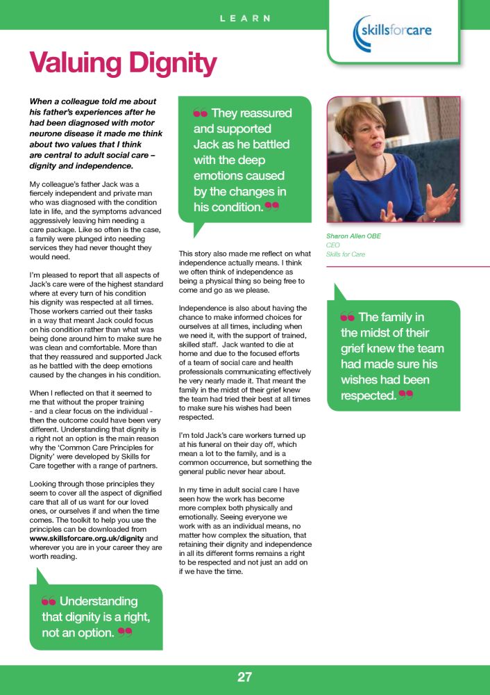 Latest Issue – Care Talk