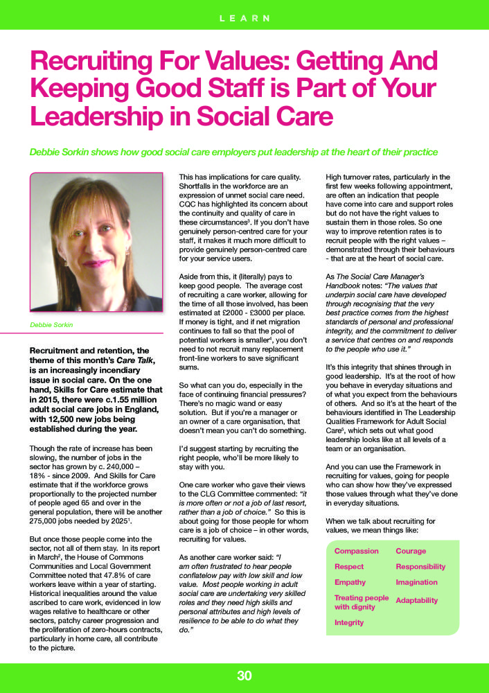 Latest Issue – Care Talk