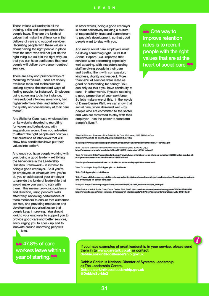Latest Issue – Care Talk