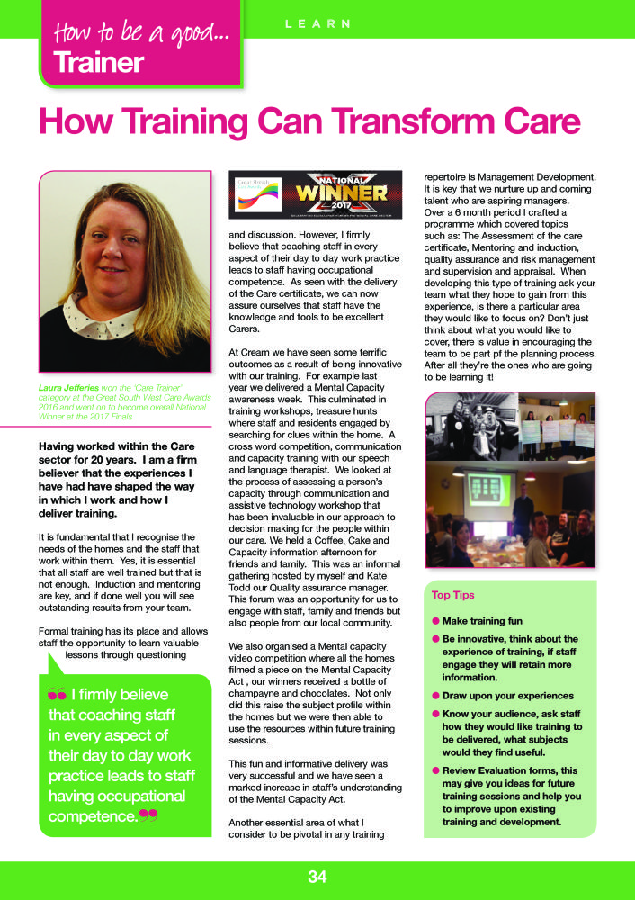 Latest Issue – Care Talk