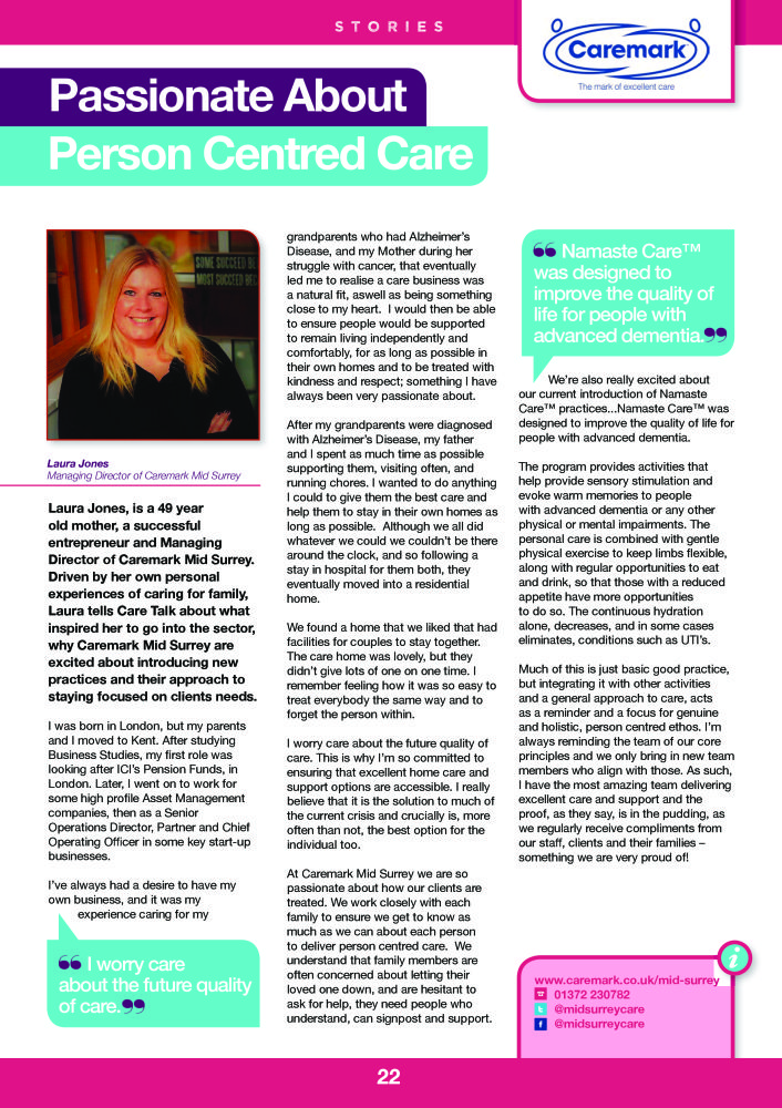 Latest Issue – Care Talk