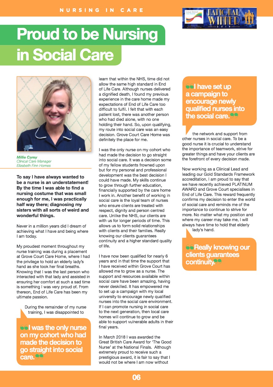Latest Issue – Care Talk